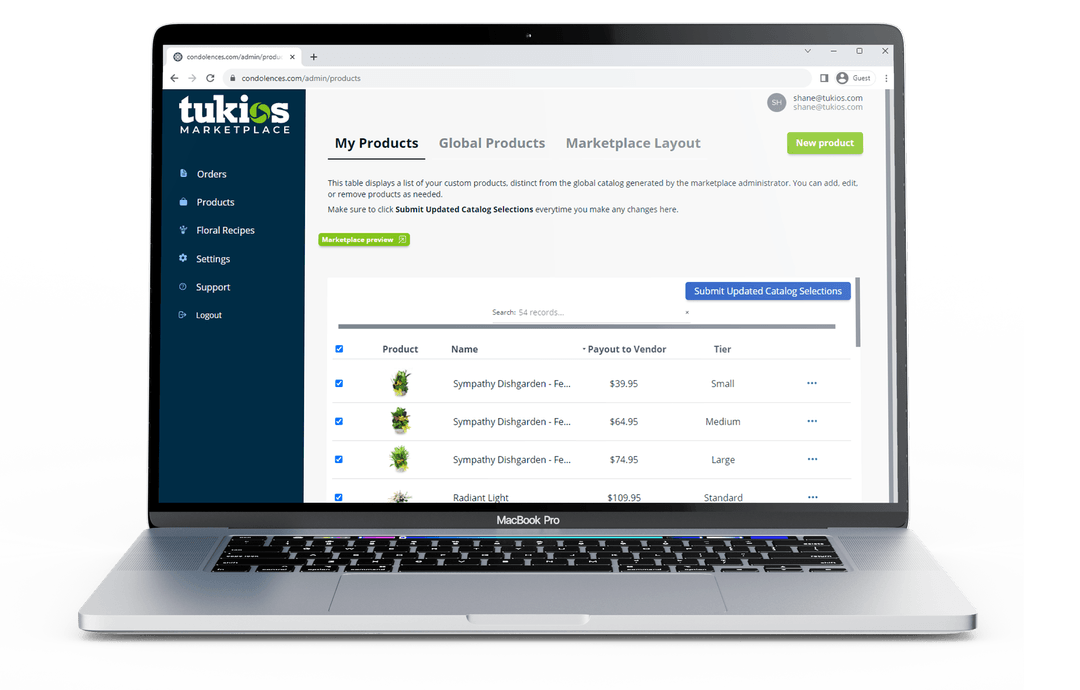 Tukios Floral Department