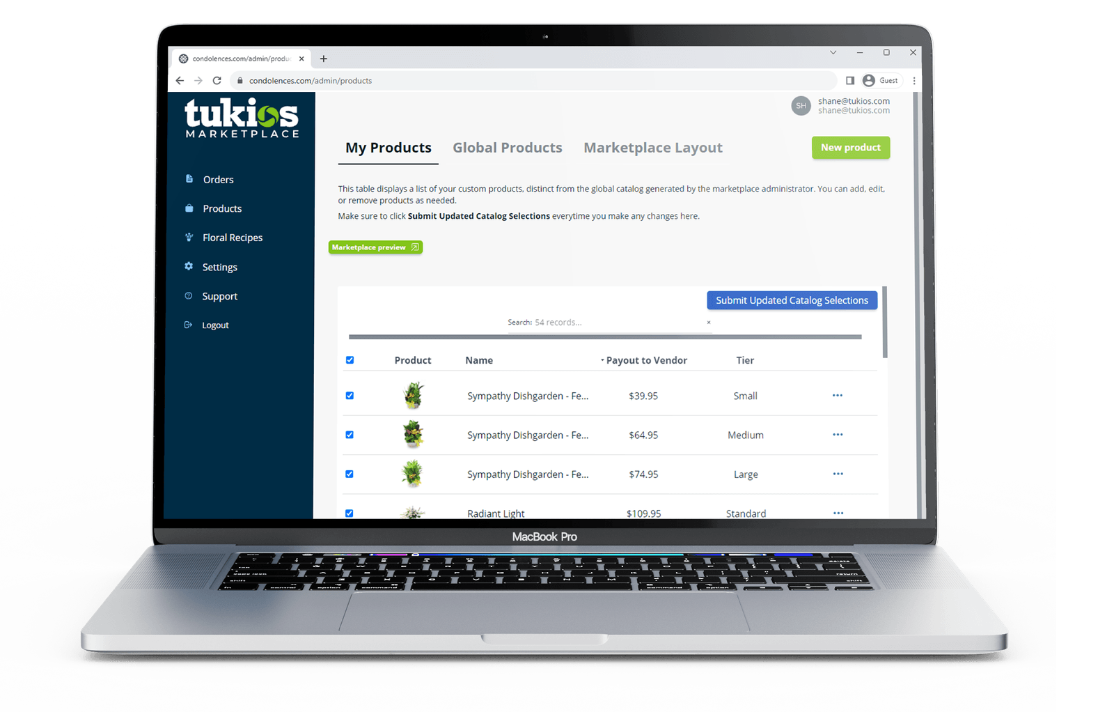 Tukios Floral Department