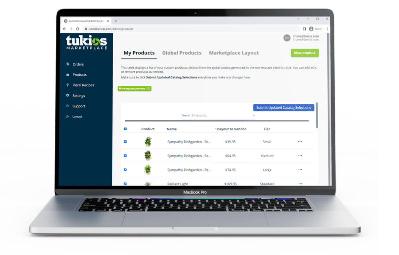 Tukios Floral Department