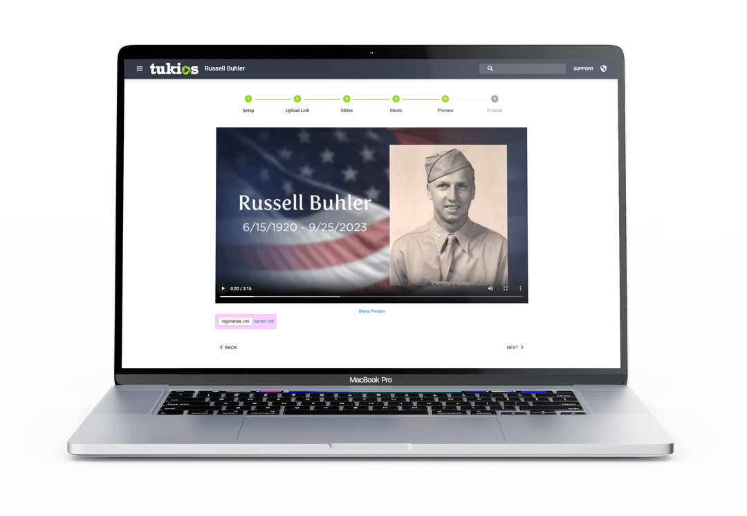 Tukios Tribute Video Software